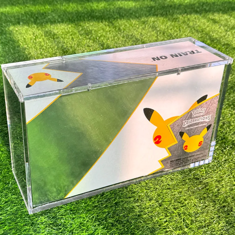 TCG Custom Clear Acrylic UPC Pokemon Display Case Ultra Premium ...