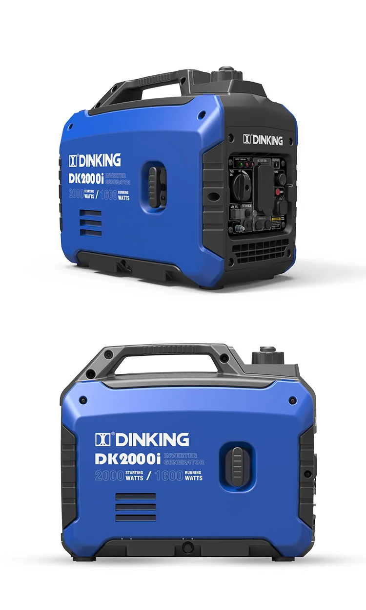 Dinking Petrol Gasoline Engine Dual Fuel 1.8kw Inverter Generator