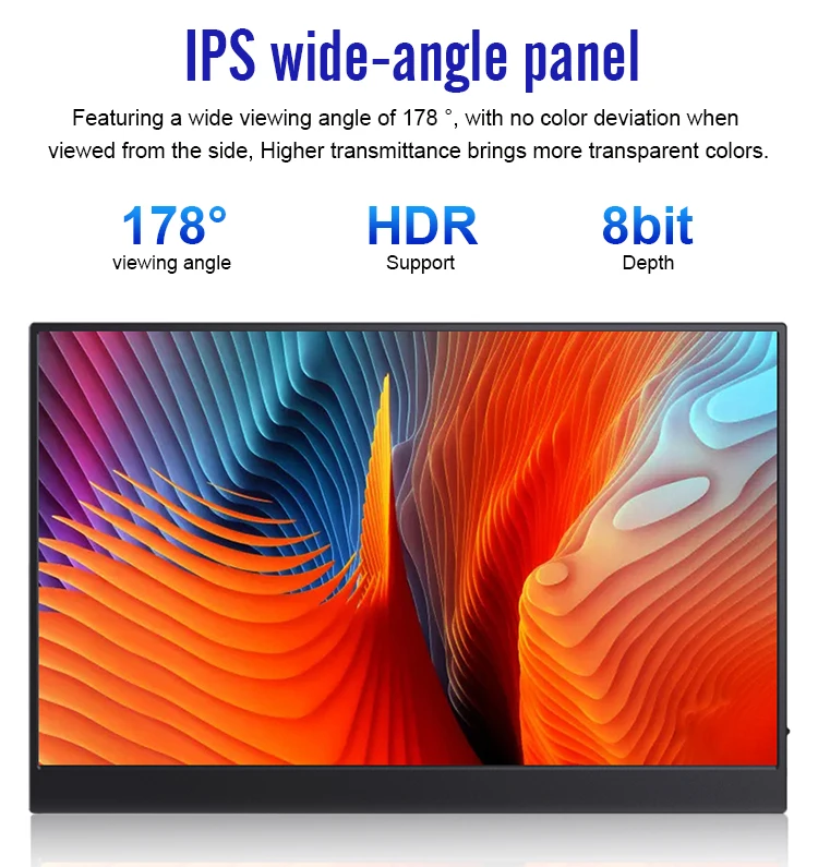 14 Inch Portable Monitor Fhd 2560*1600p Gaming 14" Lcd Display Screen ...