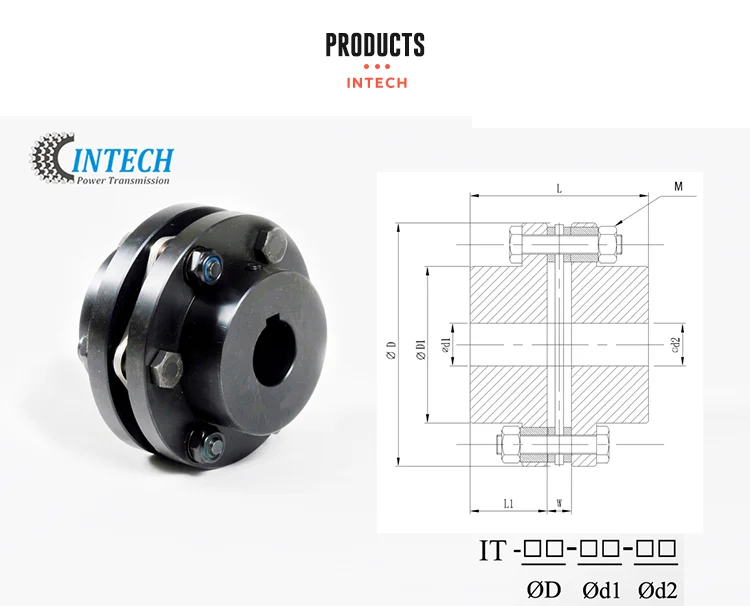 INTECH IT-94 Steel Spring Torque Limiter Coupling Nuts Flexible or ...