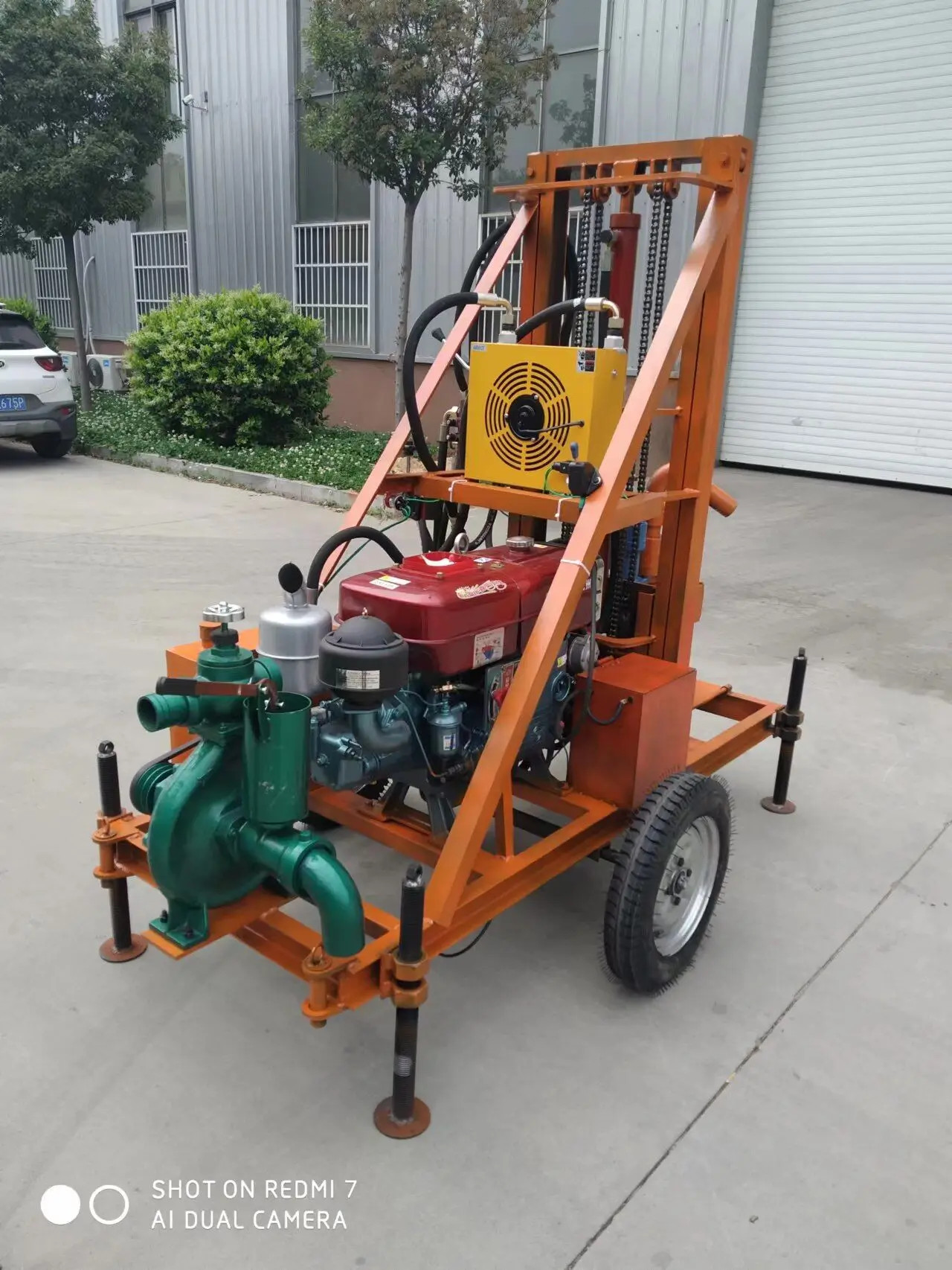 High Quality Diesel Engine Drilling Rig - 100m Deep