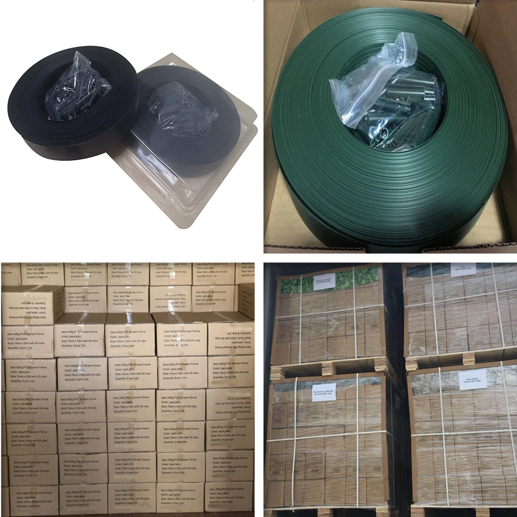 Unitarp Chain Link Fence Plastic Garden Fence Strip Kit De Lames Pvc ...