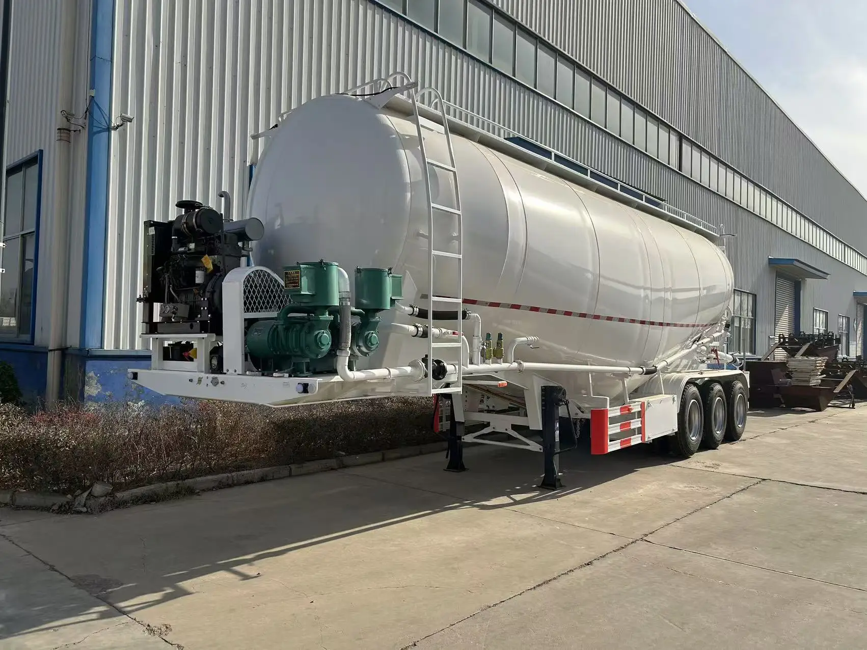 50cbm Cement Tanker Trailer 3 Axle 50 Cubic Meter Cement Trailer Cement ...