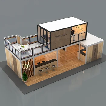 Custom Modular Double Deck Storey 1200x600cm Tradeshow Stands Retail ...