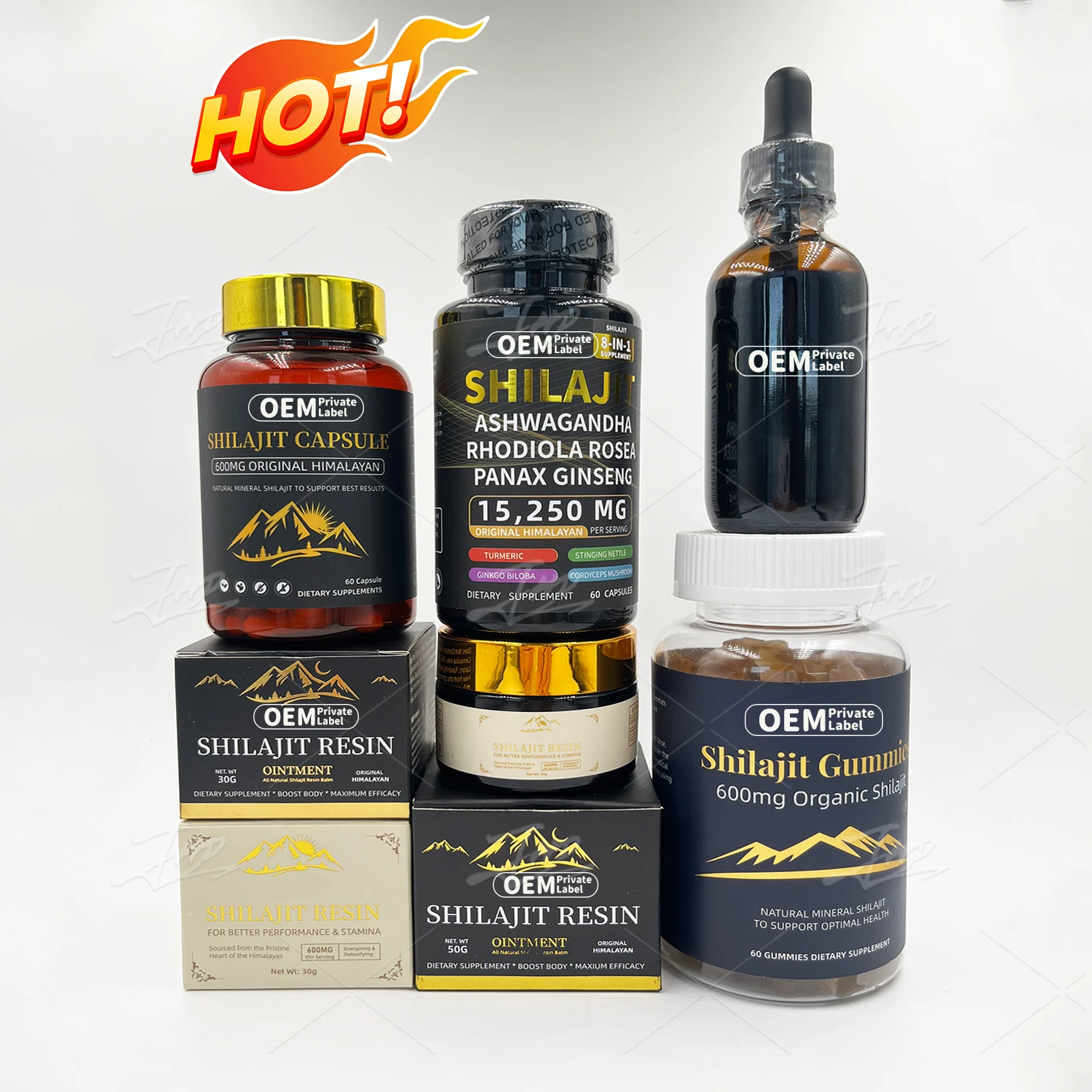 OEM 1000mg 600mg Pure Himalayan Shilajit Resin Gummy Candy Gummies With ...