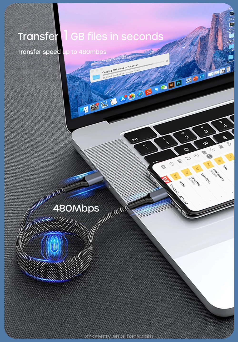 Portable Data Cables Fast Charging Magic Rope Line With Magnetic ...