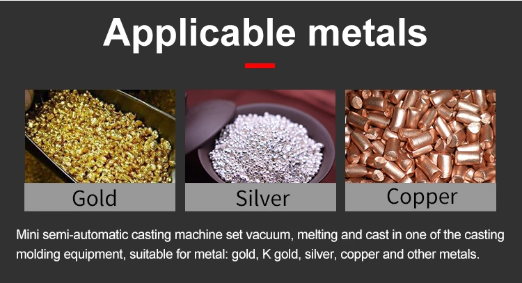 Mini Style Metal Continuous Gold Sliver Casting Machine