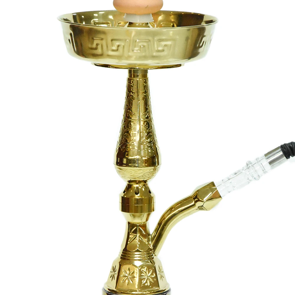 Hot Sale Factory In Stock Smoking Glass Luxury Egypt Hookah Shisha Zinc ...