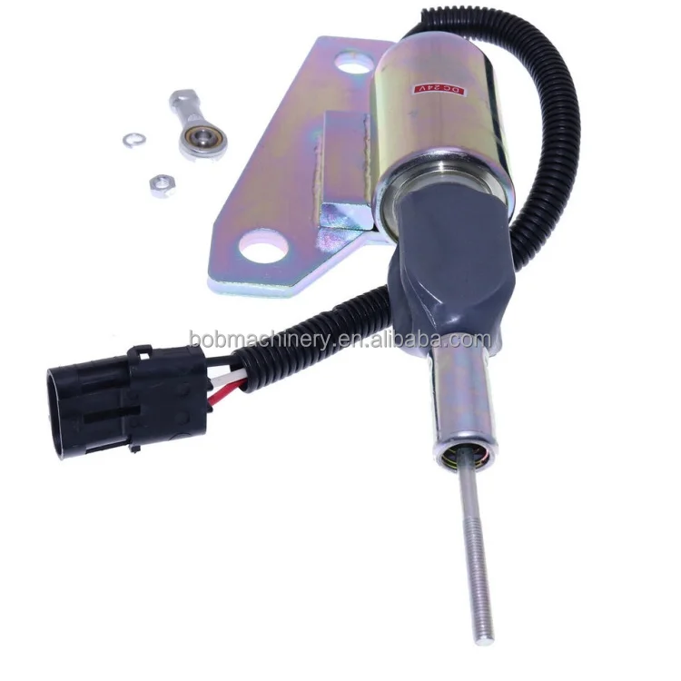 Fuel Shut Off Solenoid 24v 3991625 5267132 For Cumms 6bt 5.9l Engine ...