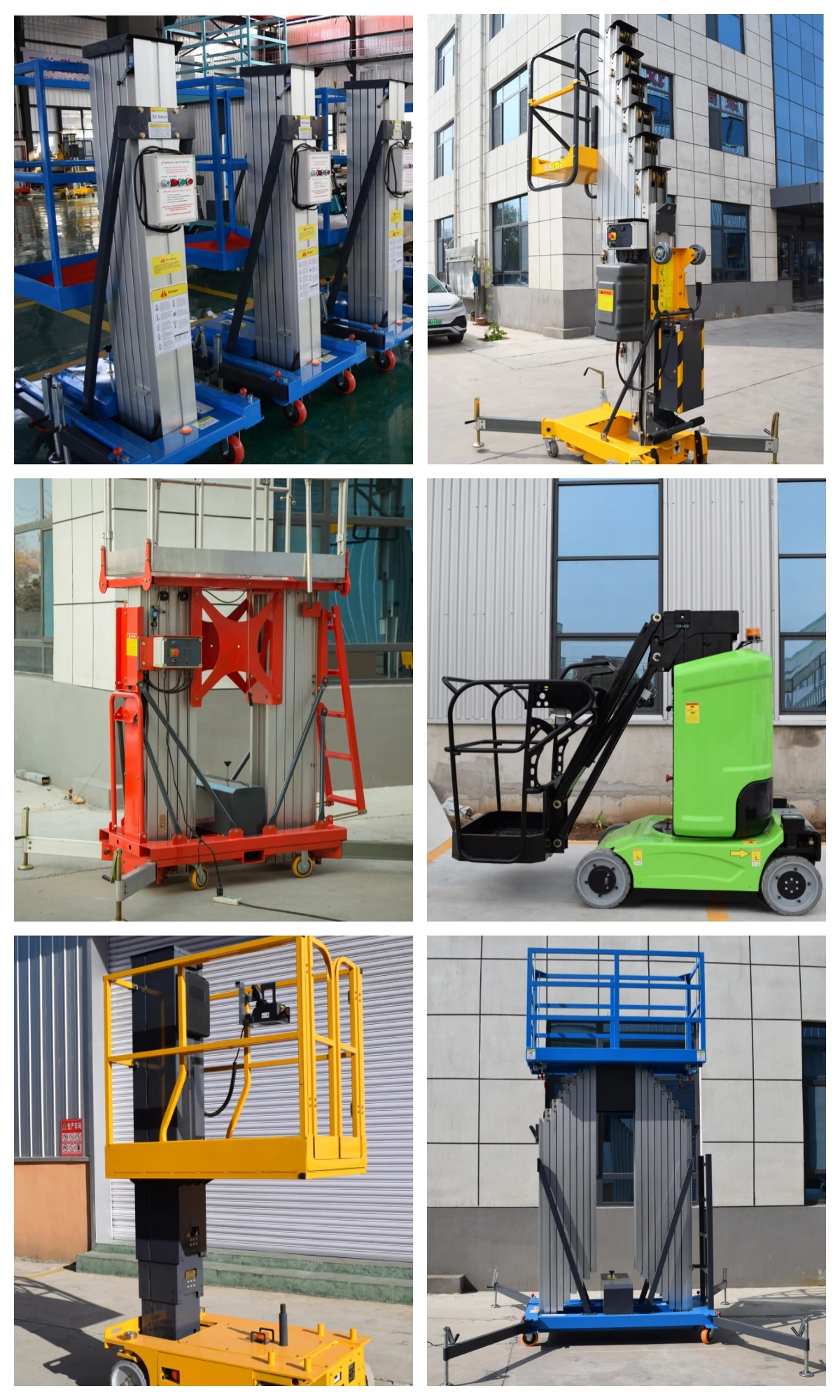 6-14M Scissor Lift Platform Ladder Scafold Elevator Hydraulic Electric ...