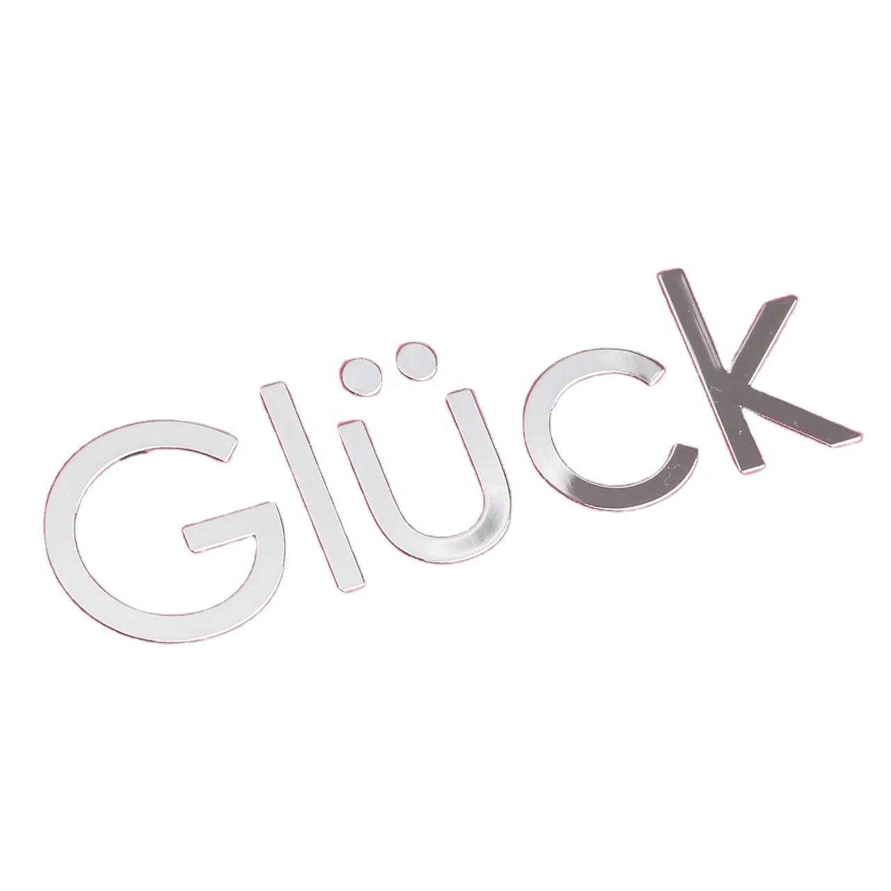 Custom 3d Logo Uv Transfer Stickers Nickel Material With Electroform ...