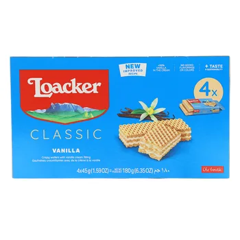 High-quality Loacker Classic Production Line - 45gx4x18 Smooth Vanilla ...
