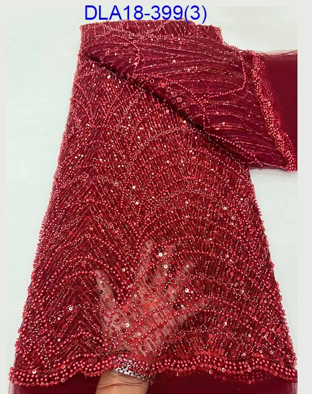 Shop Our Royal Blue Beaded Embroidery Fabric for Party Dress