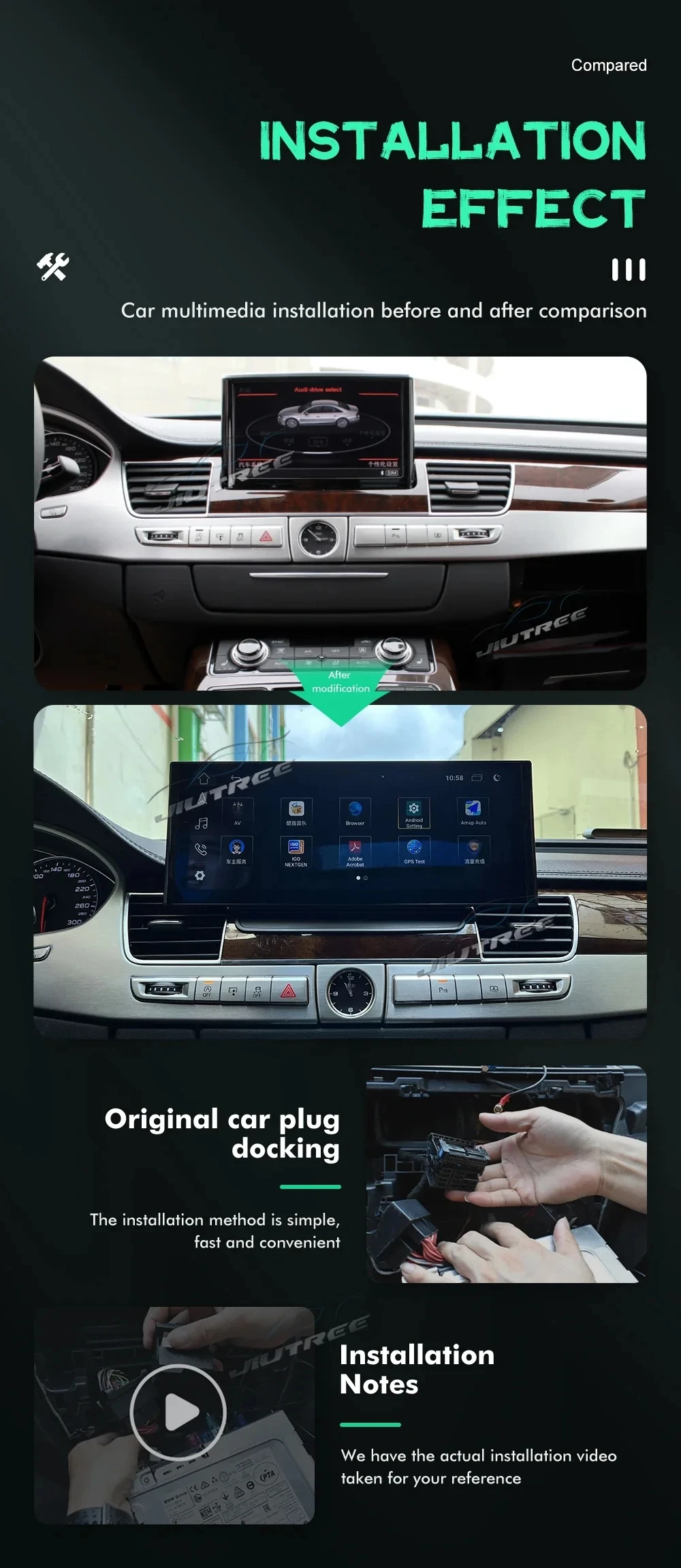12.3" Android 12 Touch Screen For Audi A8 S8 D3 D4 2003-2017 Car Radio ...