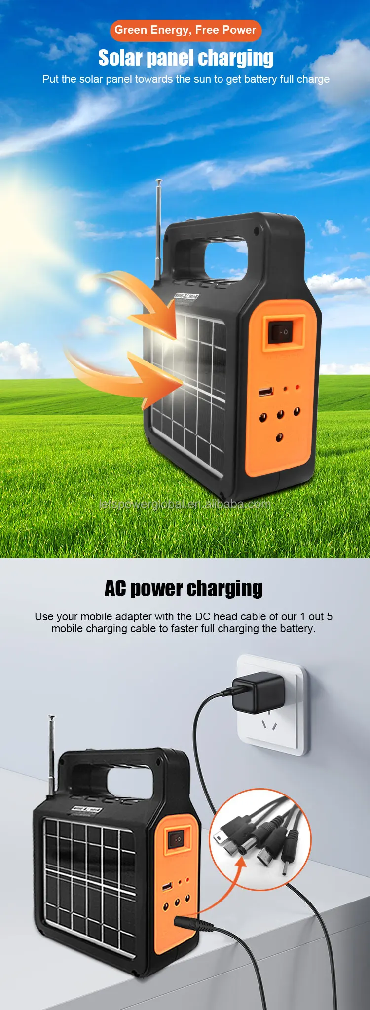 Yobolife Portable Solar DC System - 3.2V Lifepo4 Battery