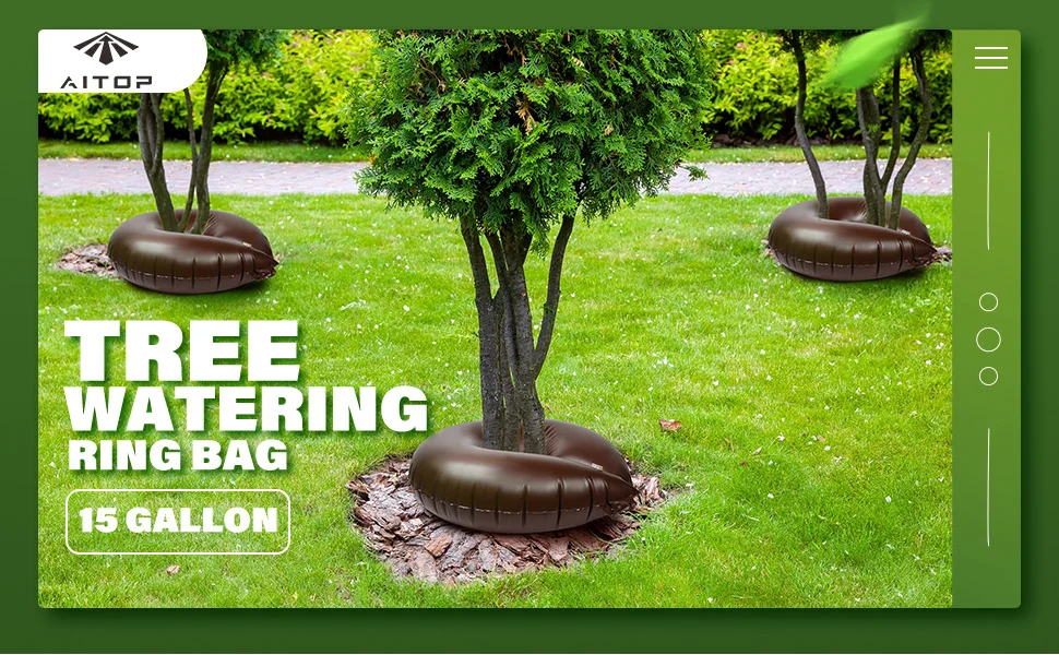 Aitop 15 Gallon PVC Planting Water Bag Garden Tree Watering Ring for ...