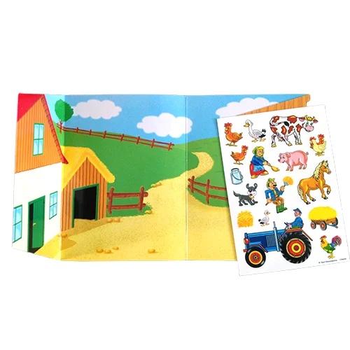 Custom Kids Activity Scenes Stickers - Reusable Fun