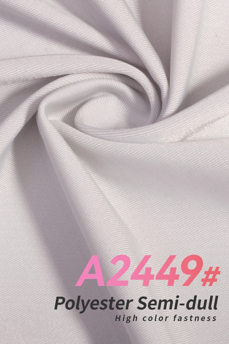 A2449 High Elastic Plain Dyed Stretch Tricot Knitting Swimsuit ...