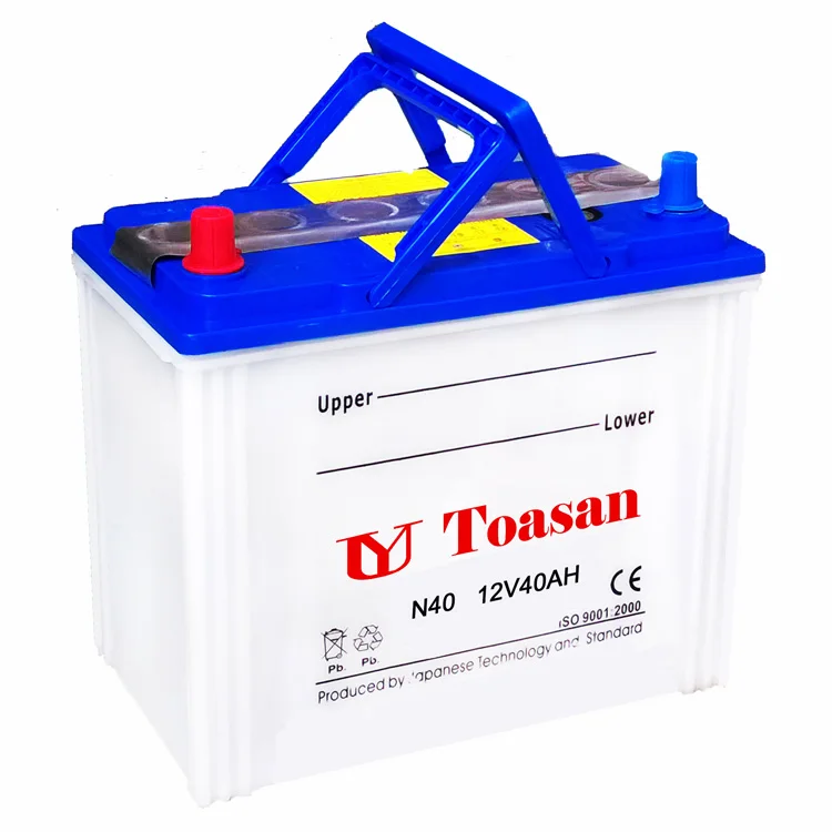 12v 40ah Toasan Dry Charged Car Battery With Jis Standard N40 Dry Cell ...