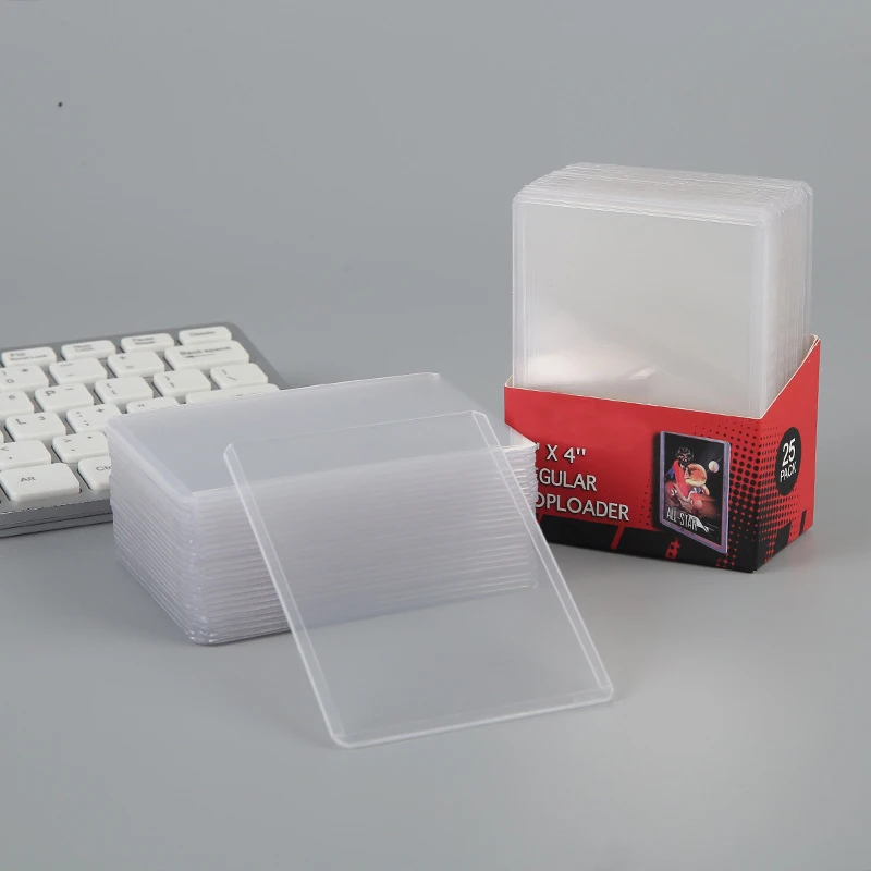 Hard Plastic Trading Baseball Card Protectors 55 Pt Super Clear Pvc 3x4 ...
