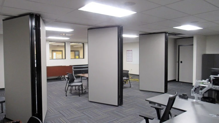 Sliding Paired Partition Wall Movable Spaces Office Room Partition ...