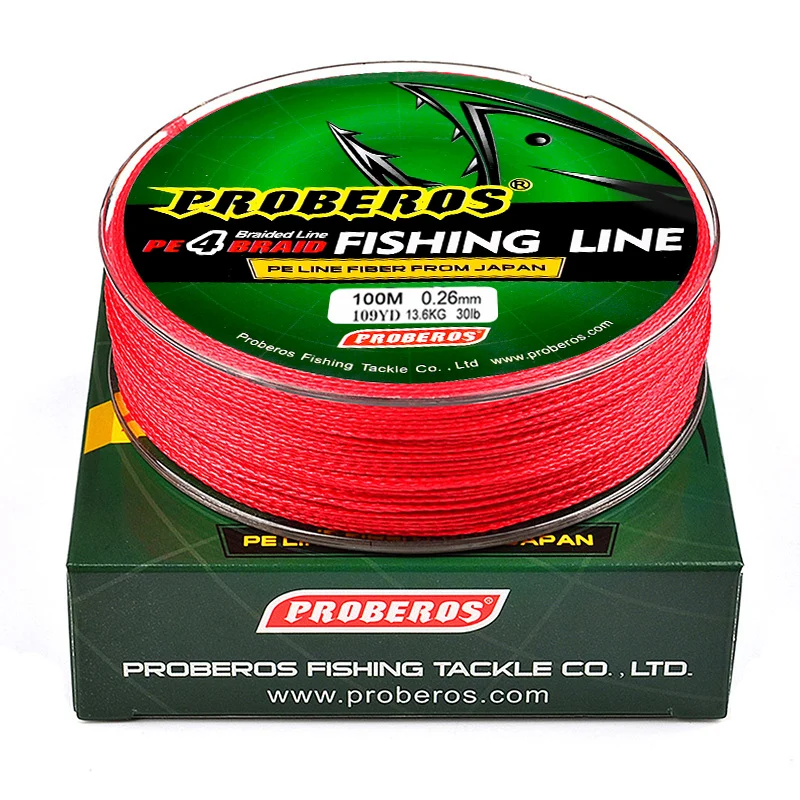 Topline 6LB-100LB 100M 4 Strands Braided Fishing Line 4 Weaves Braid PE ...