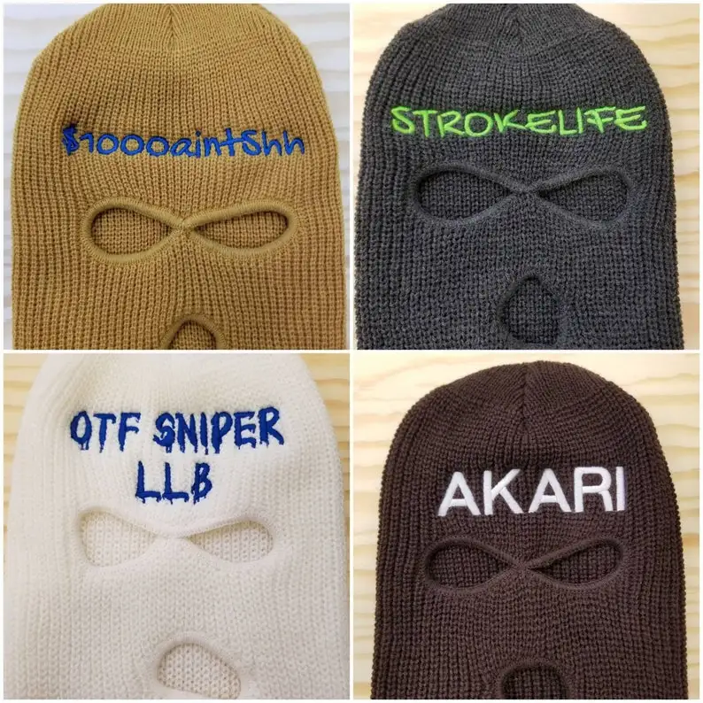 Designer Custom Ski Mask - 1 Hole Balaclava Outdoor Gear