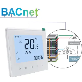 Programmable Screen Bacnet Room Temperature Fan Coil Controller Mstp ...