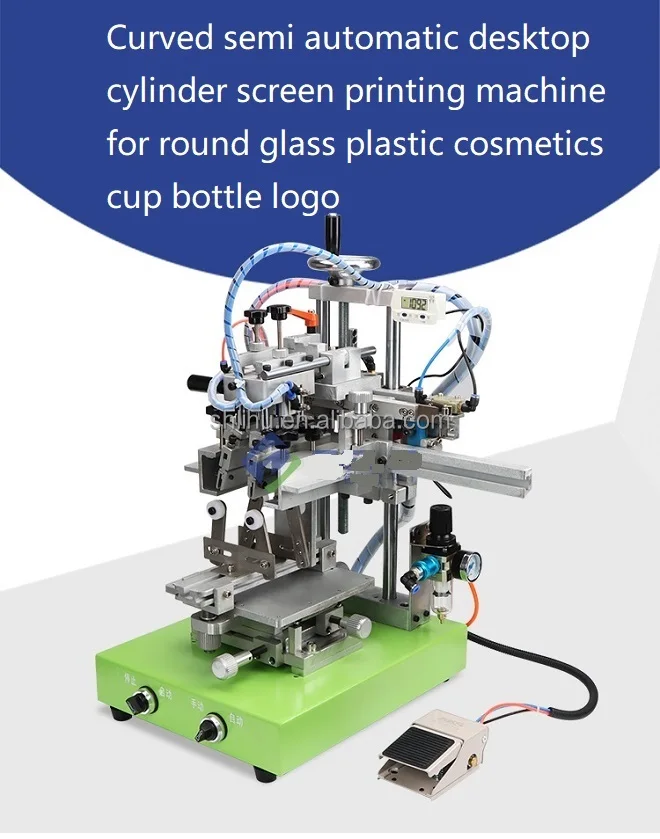 Semi Automatic Small Logo Silk Screen Printing Machine For Perfume ...