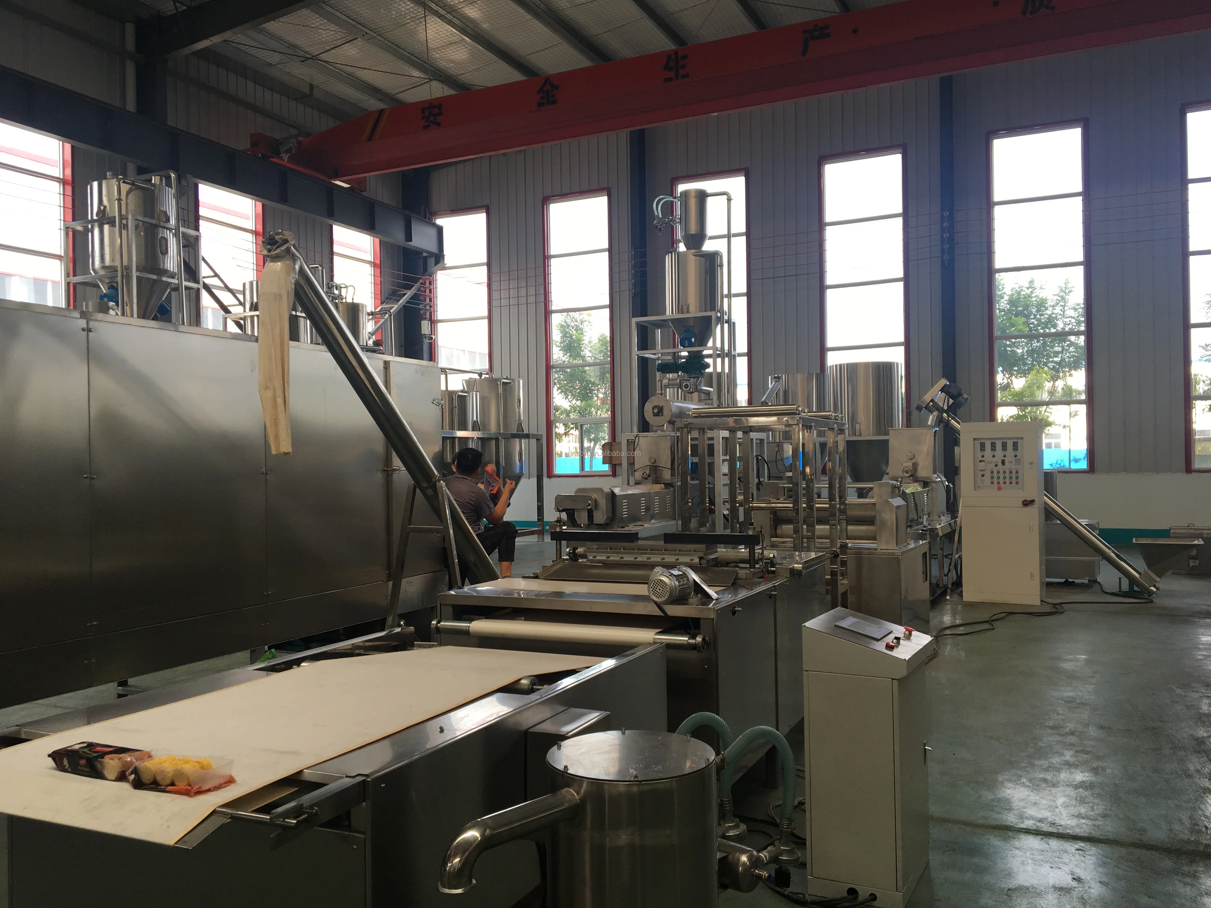 Automatic Rice Crackers Crunch Rice Chips Cakes Crackers Bites Extruder ...