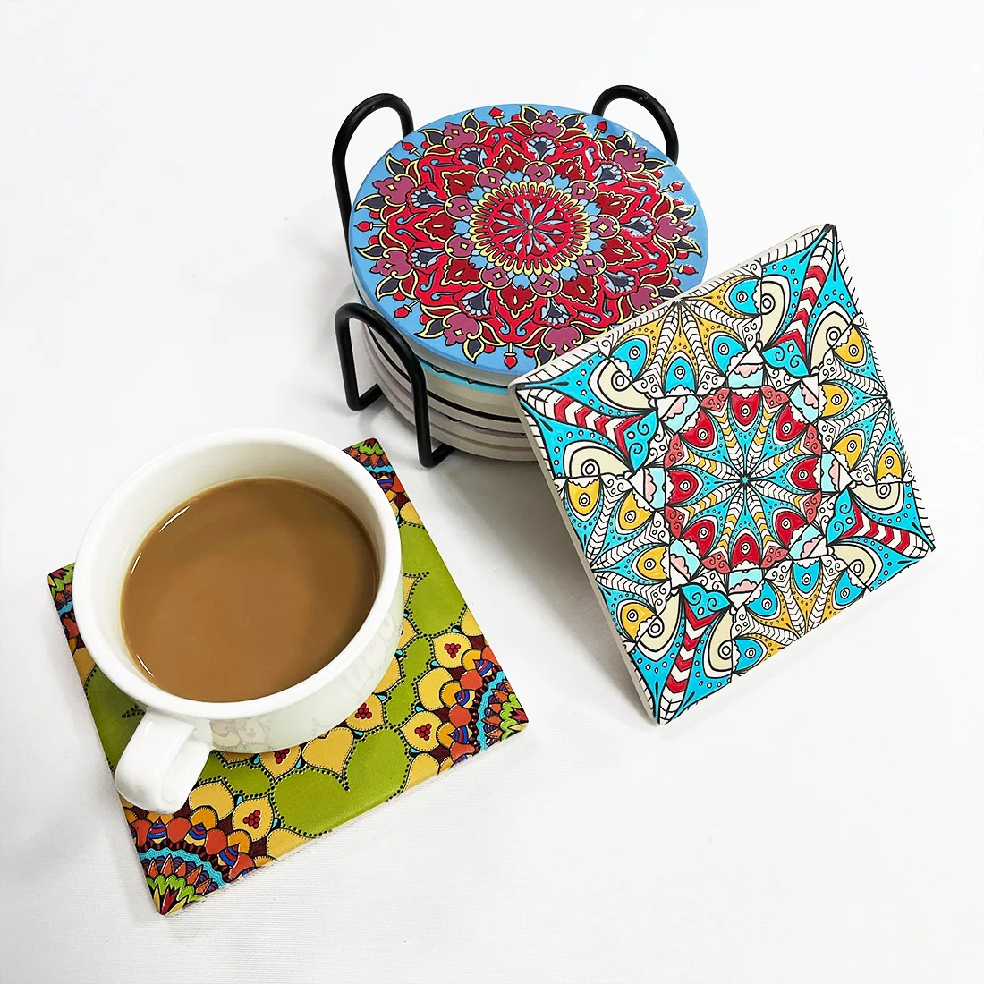 Wholesale New Arrival - Absorbent Sandstone Marble Pattern Round ...