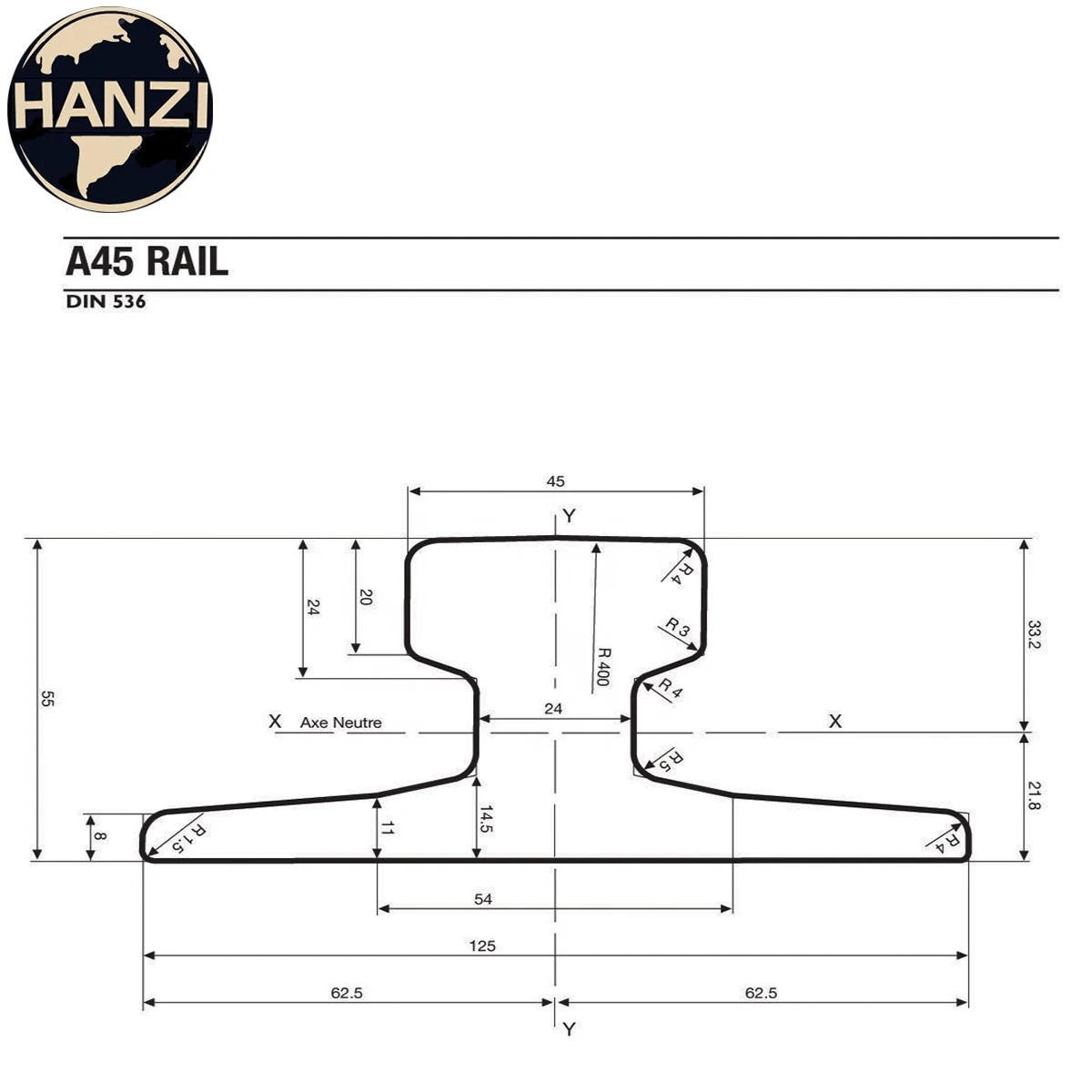 DIN536 Crane Rails A55 A65 A75 A100 A120 Rails Steel| Alibaba.com