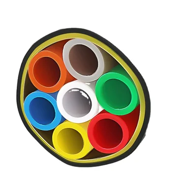 Circle 7 Way Hdpe Microduct Tube Bundle For Air Blowing Fiber Optical ...