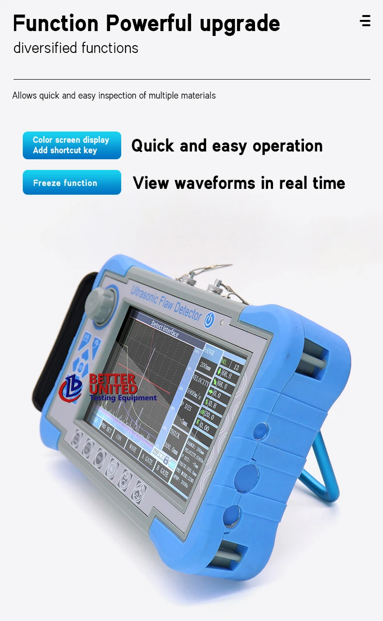 Ndt Ultrasonic Flaw Detector Testing Machine Touch Screen Ultrasonic ...