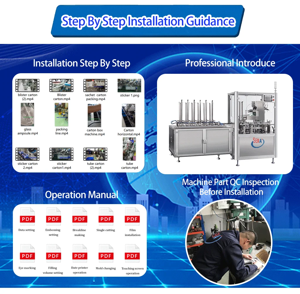 Automatic Easy Open Sachet Counting Carton Box Packing Machine
