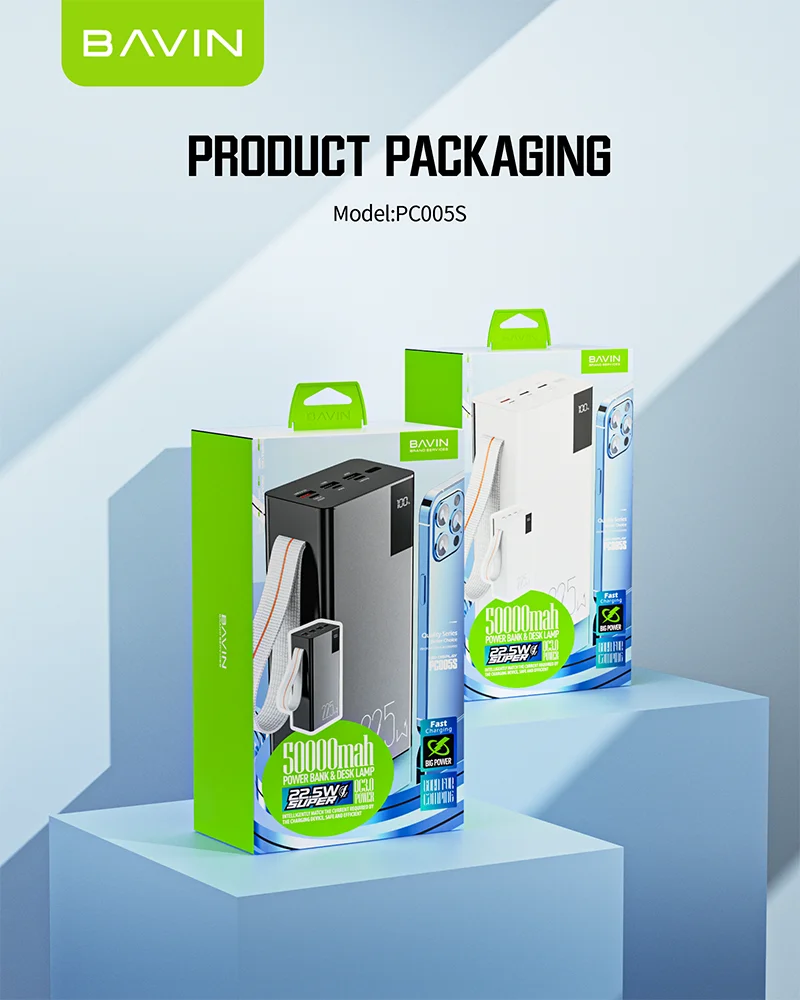 BAVIN 22.5W 50000mah Portable Power Station - Fast Charging