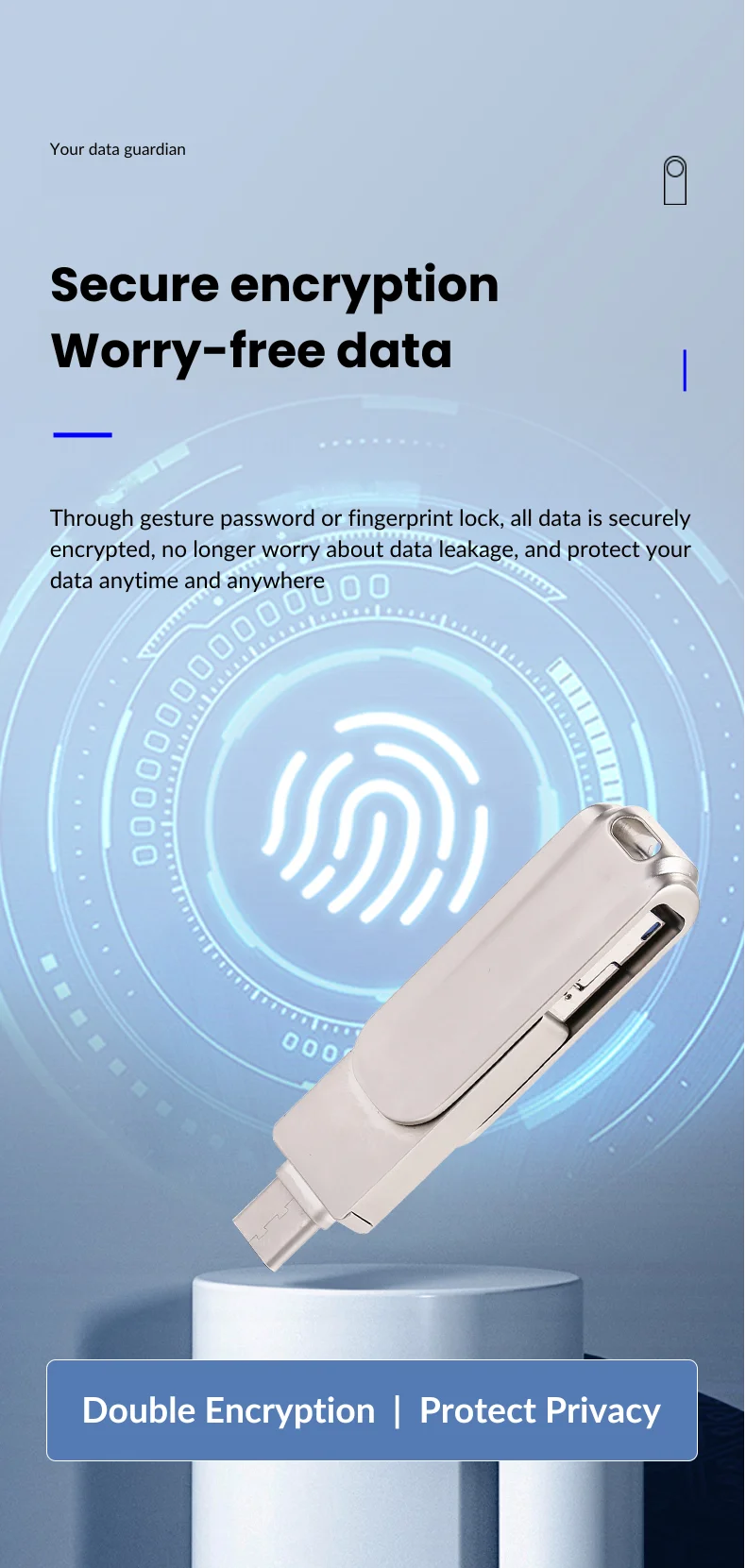 4 in 1 USB Flash Drive - Large Capacity & Multiple Interfaces