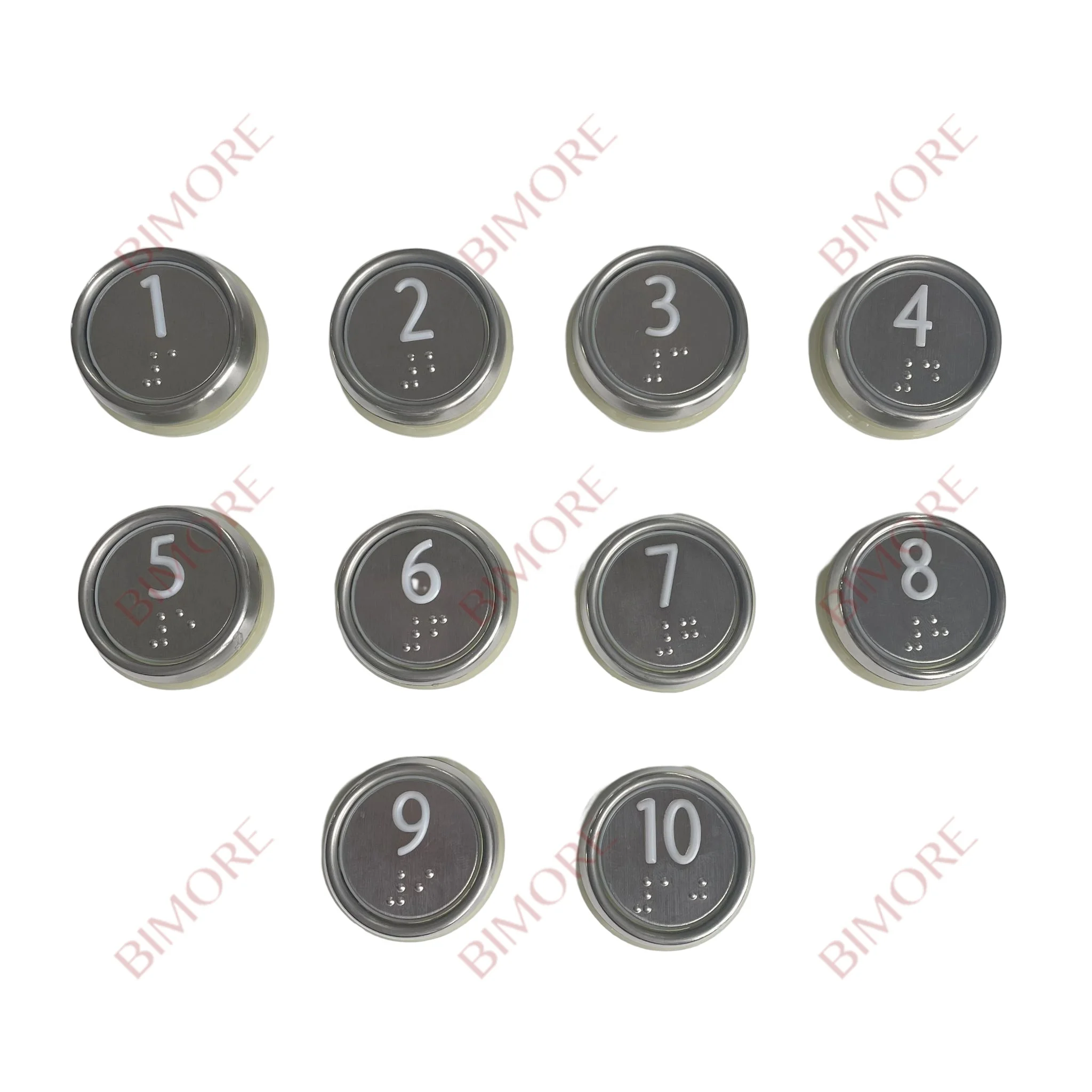 Elevator Cop Lop Push Button Km863233h03 Stainless Steel Surface With ...