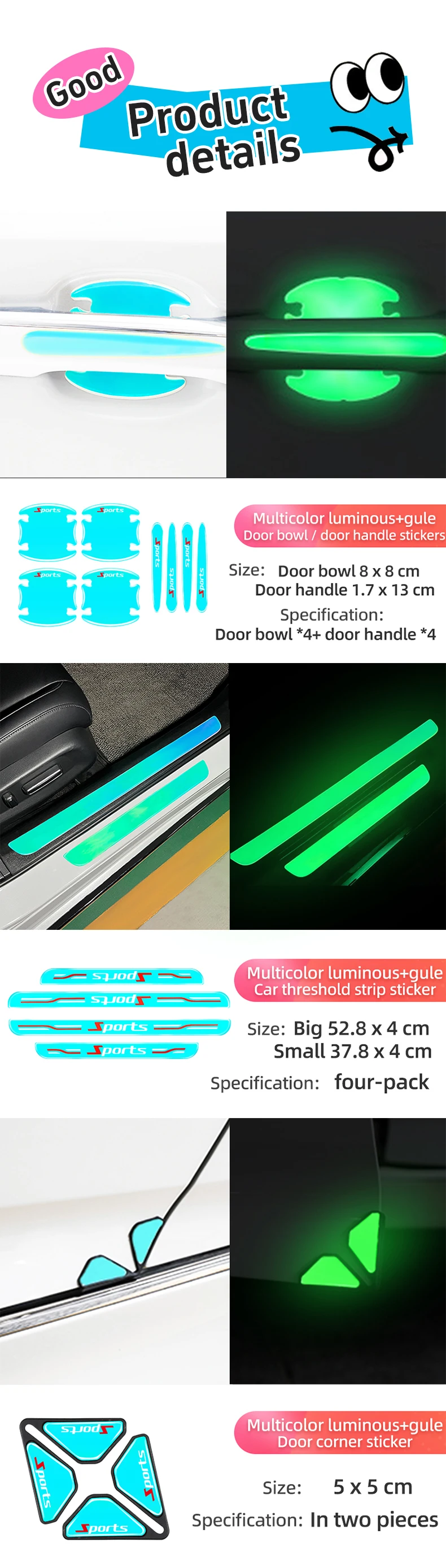 Factory Custom Logo Reflective Waterproof Car Luminous Protection Body ...