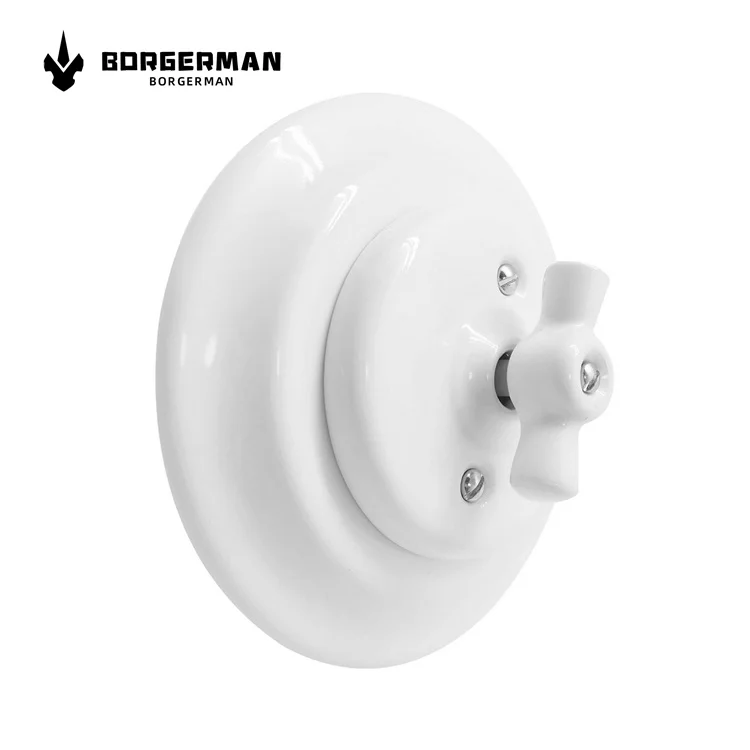 Wholesale Flush Mounting Retro Vintage Ceramic Wall Switch