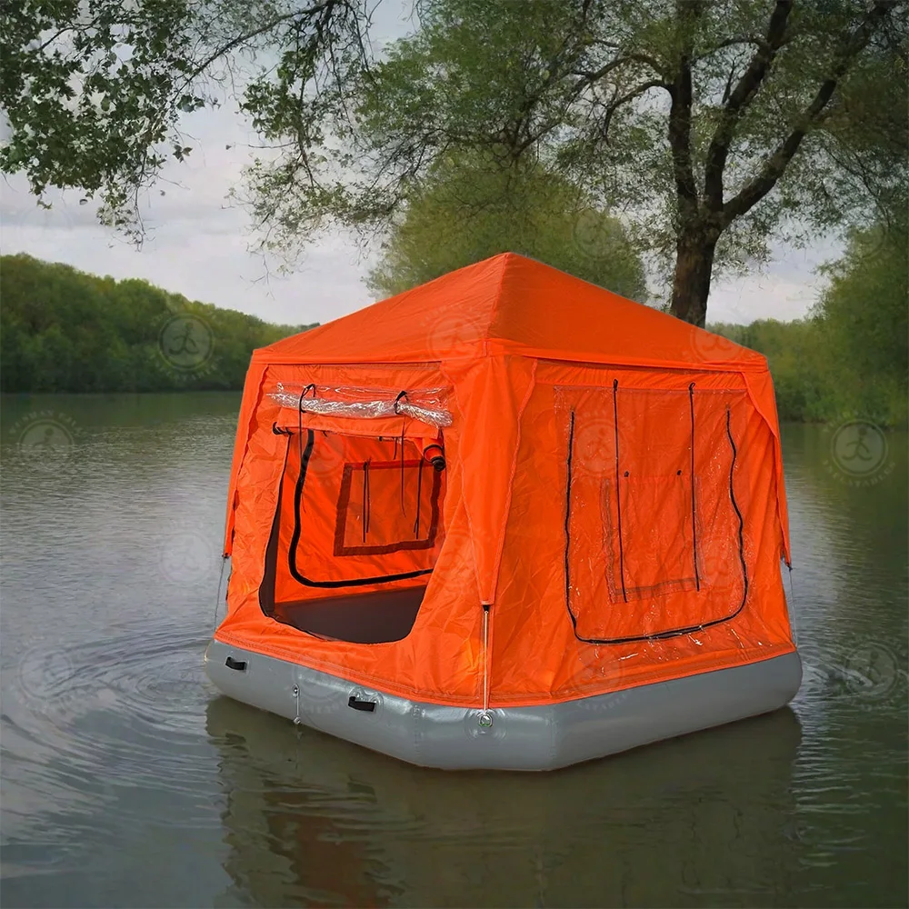 Outdoor Camping Pvc Shoal Family Camping Water Raft Tent Water ...
