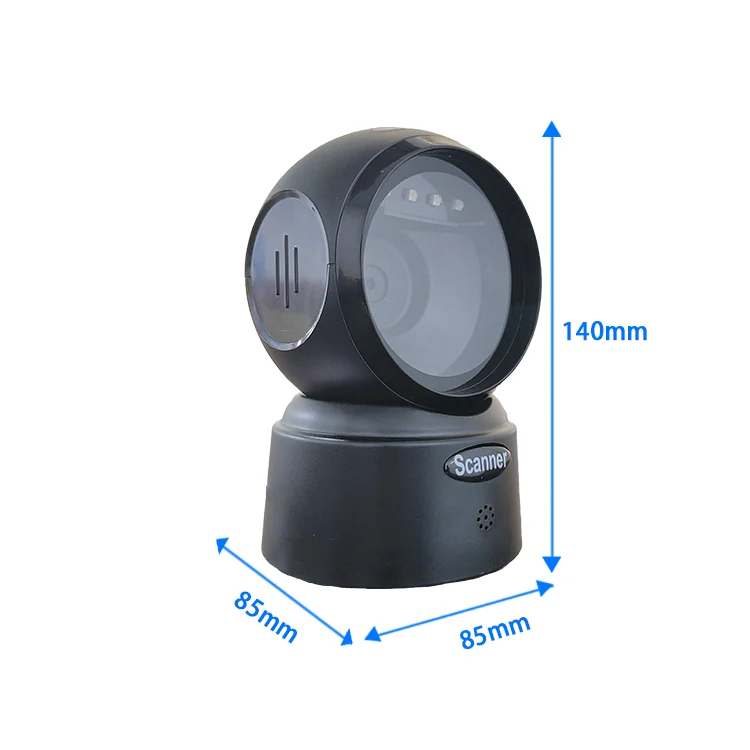 Desktop Corded Qr Code Scanner Read 1d 2d Qr Code Omnidirectional ...