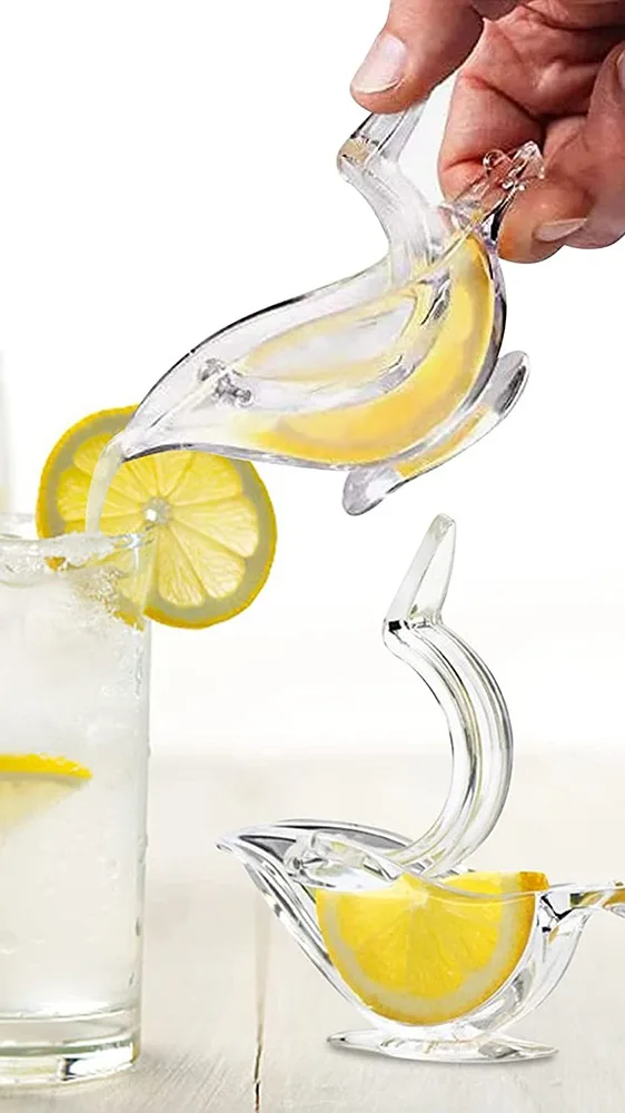 Elegance Press Art Bird Lemon & Lime Bird-shaped Glass Transparent ...