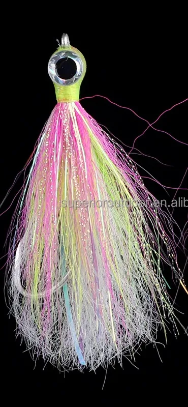 Superiorfishing Bucktail Teaser Jigs Deer Hair Teaser Bucktail Octopus ...