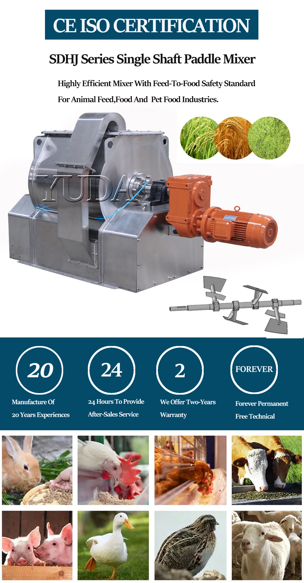 Yuda Sdhj 100kg/batch Stainless Steel Best Quality Industrial Use ...