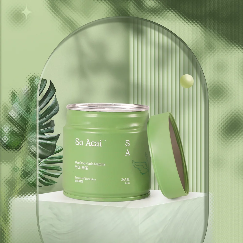 Eco-friendly Matcha Tea Tins - Recyclable & Customizable