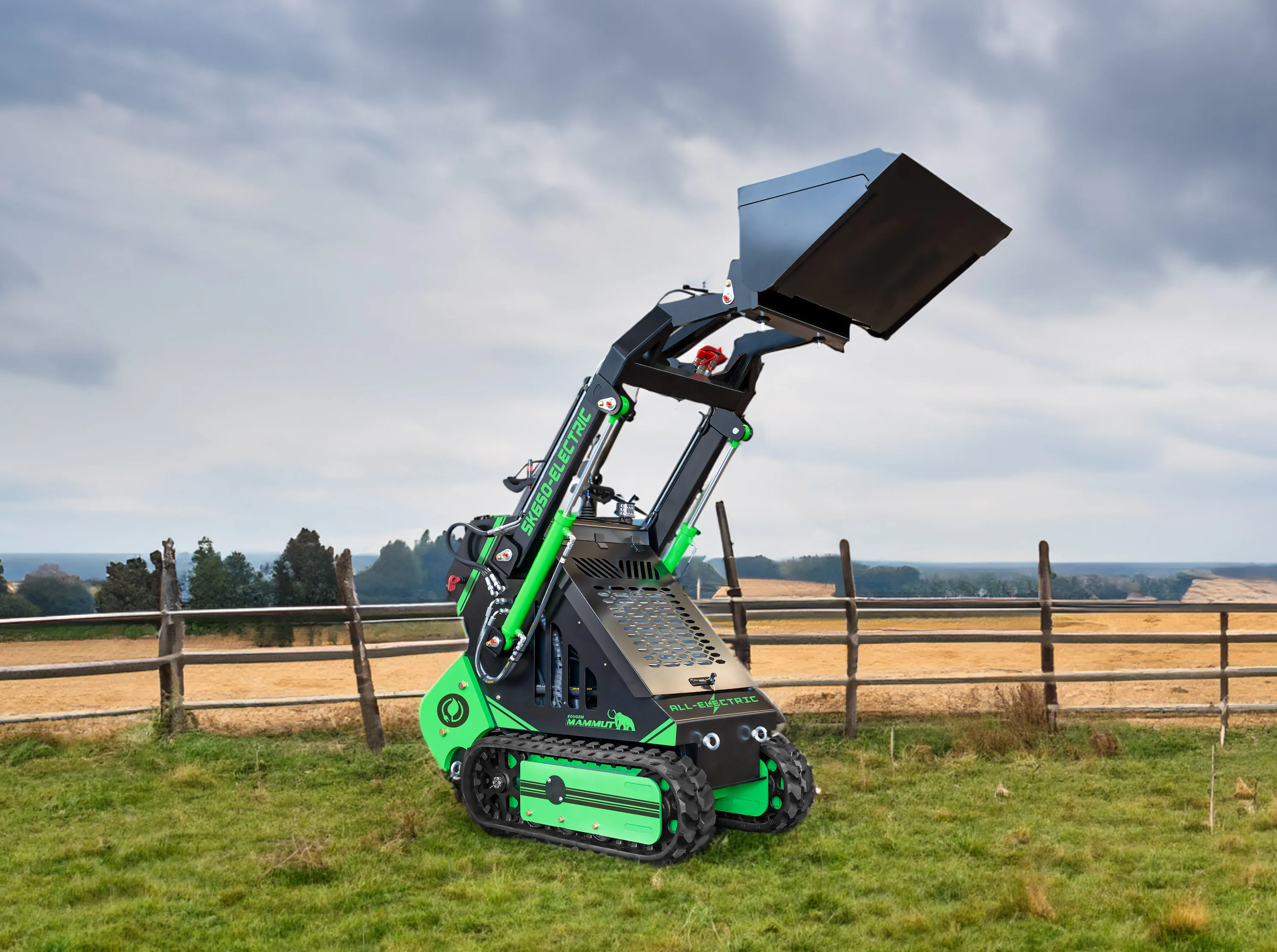 350kg Electric Skid Steer Loader - Energy Saving & Versatile