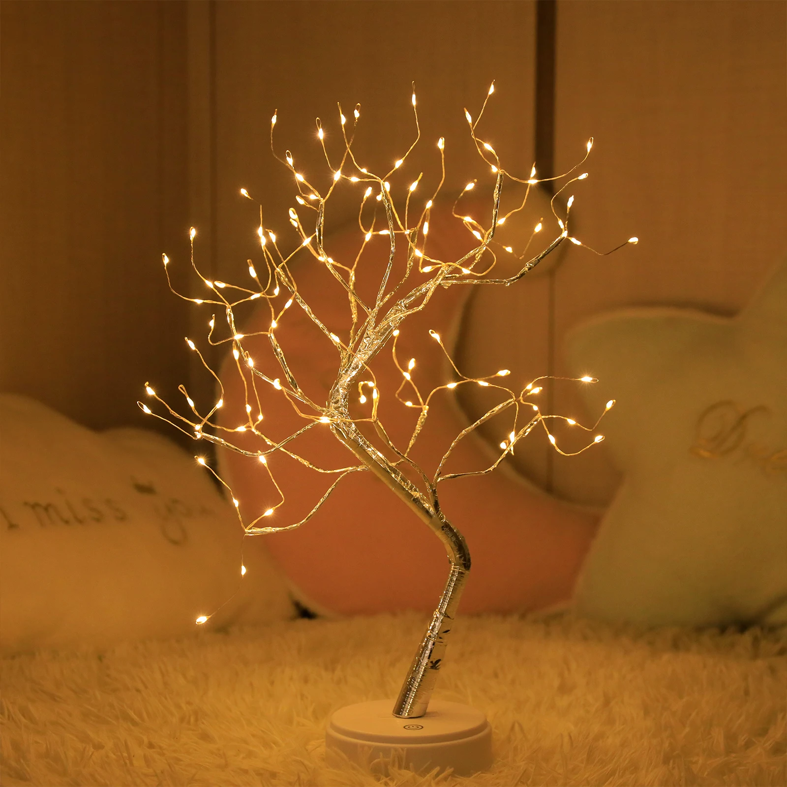 108 Led Bonsai Tree Artificial Light Battery Tree Lamp,Diy Artificial ...