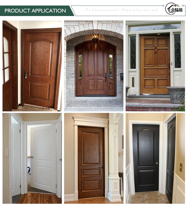 Melamine Door - Modern Exterior Doors with Teak Wood Design