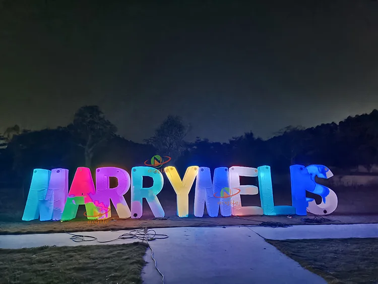 Exhibition Event Custom Inflatable Letters Spelling Led Decorative ...